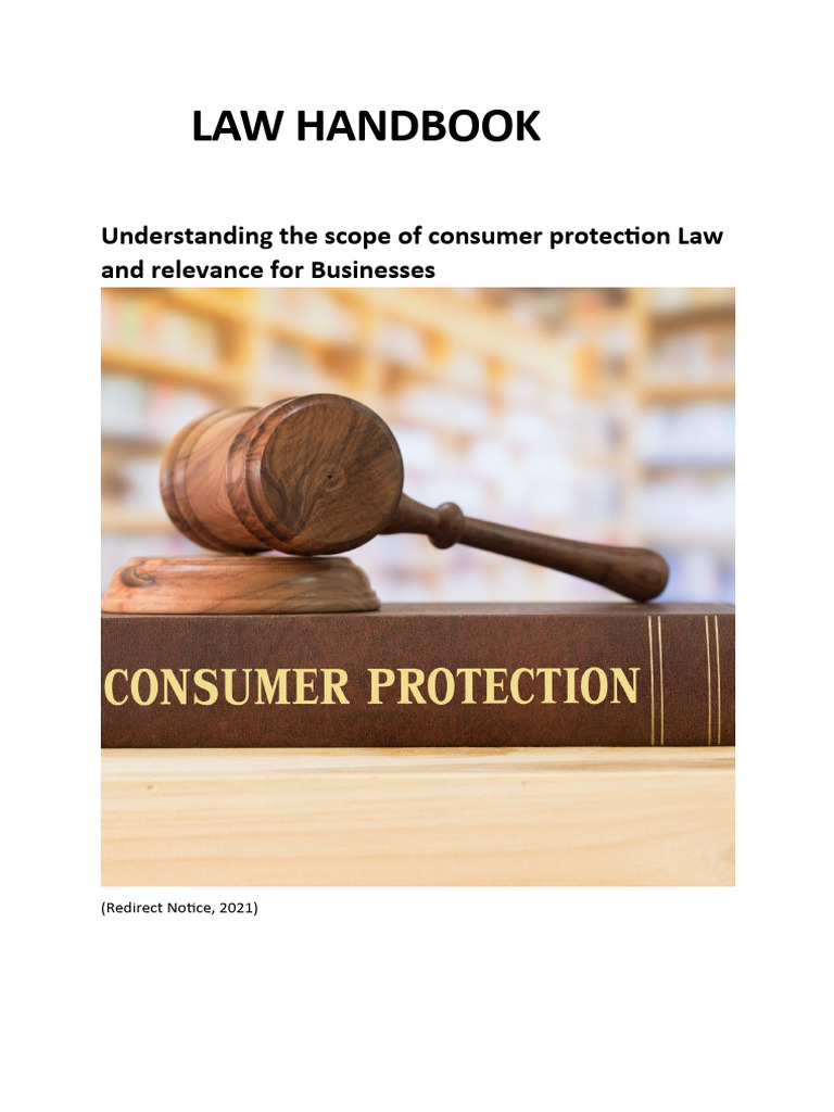 Understanding The Scope of Consumer Protection Law and Relevance For ...