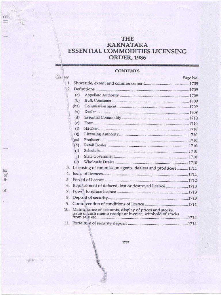Licence Order | PDF