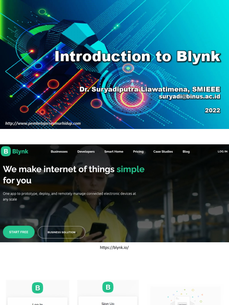 Introduction To Blynk | PDF | Mobile App | Wi Fi