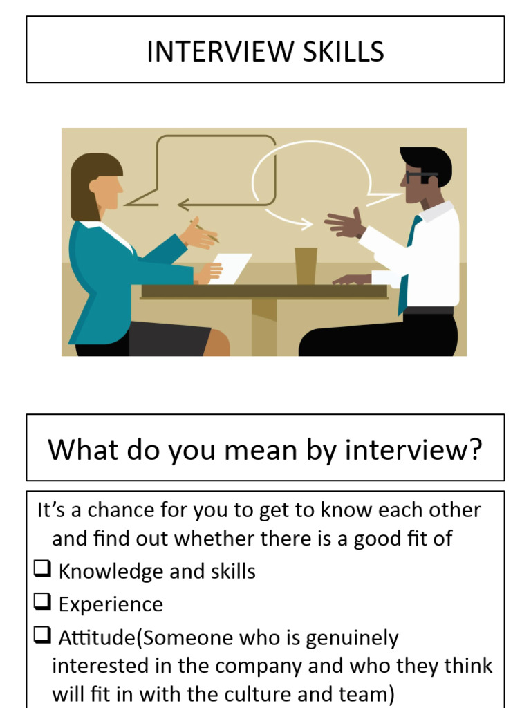 Interview Skills | PDF | Leadership | Goal