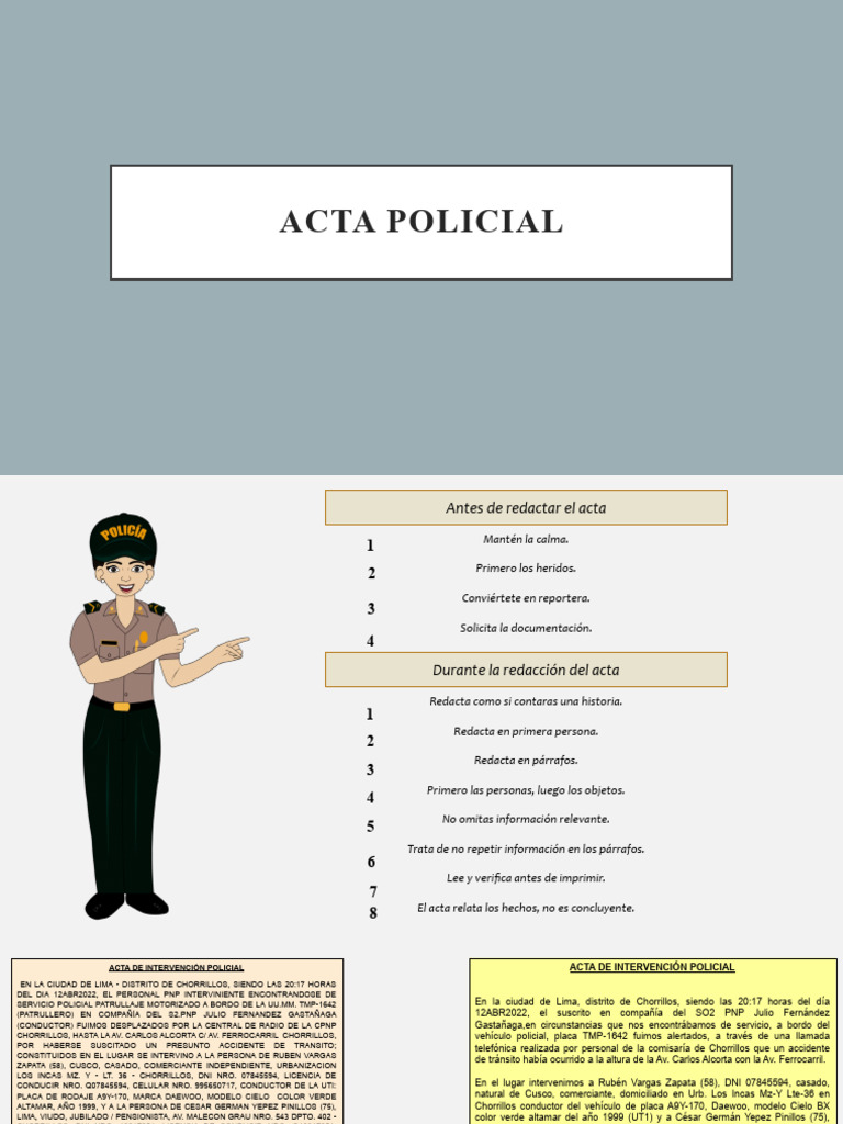 Acta Policial | PDF