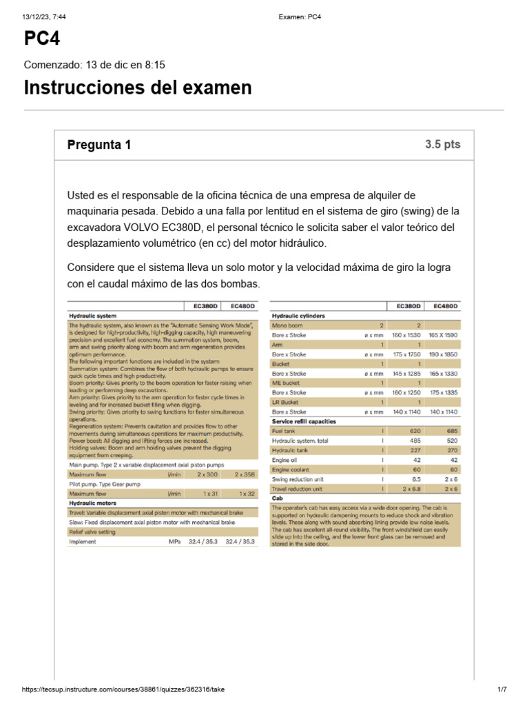 Examen - PC4 | PDF | Hidráulica | Bienes manufacturados