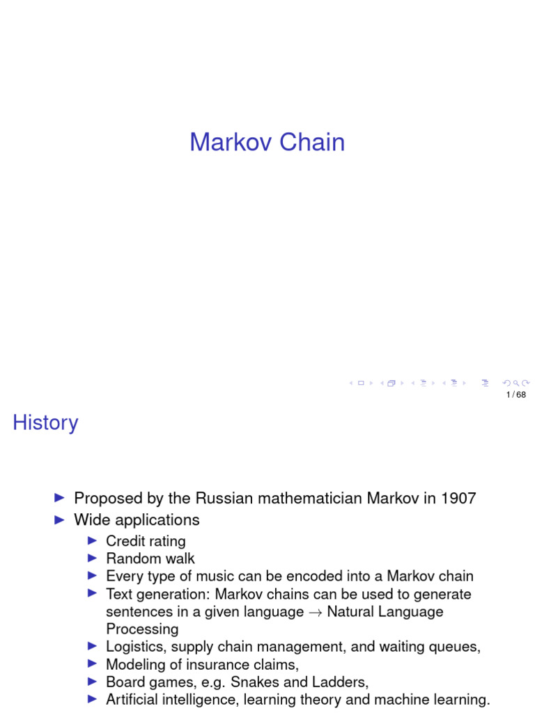 4 - Markov Process | Download Free PDF | Markov Chain | Mathematics