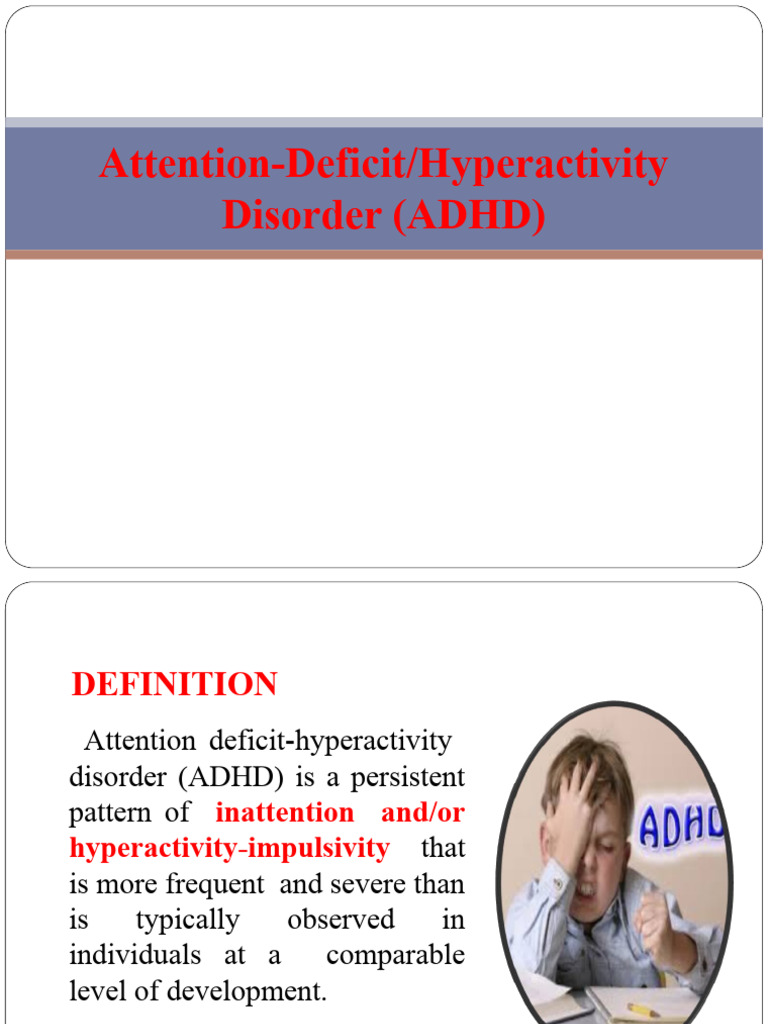 ADHD | PDF | Attention Deficit Hyperactivity Disorder | Impulsivity