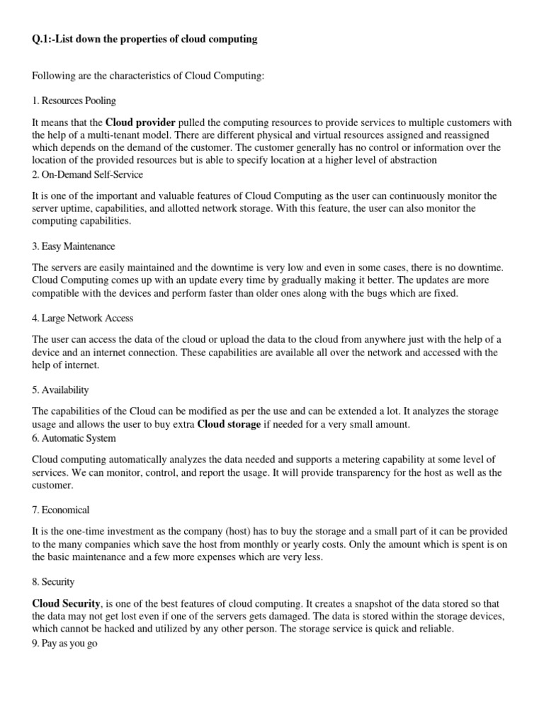 CC Notes UNIT 1 | PDF | Cloud Computing | Computing