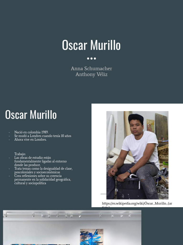 Presentación Sobre Oscar Murillo | PDF