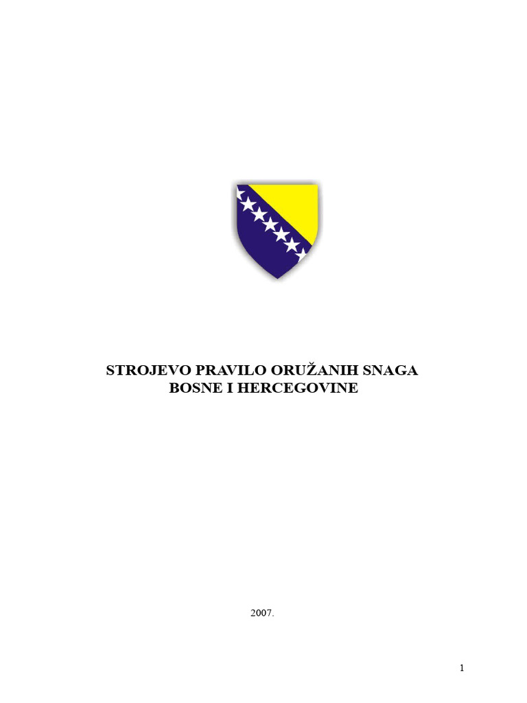 Strojevo Pravilo Os Bih - Compress | PDF