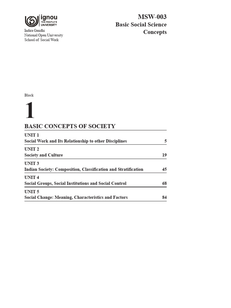 Social Science Concepts for Social Work | PDF | Sociology | Psychology