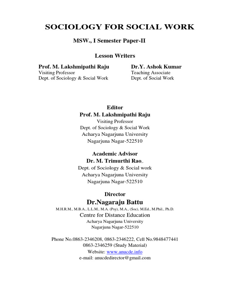 Paper-II Sociology & Social Work | PDF | Society