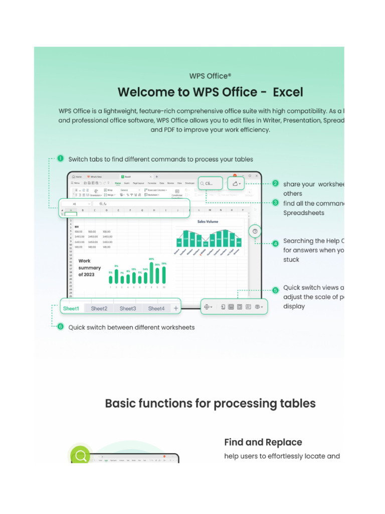 WPS Sheets Quick Start Guide | PDF WPS Sheets Quick Start Guide | PDF
