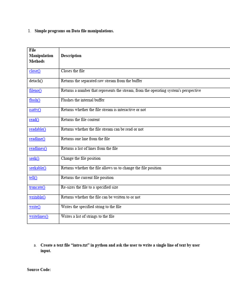 Simple Programs On Data File Manipulations | PDF | Computer File | Text File