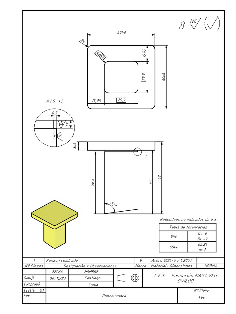 08 - Punzón Cuadrado - Idw | PDF