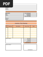 Tent House Bill Book Format 1 | PDF
