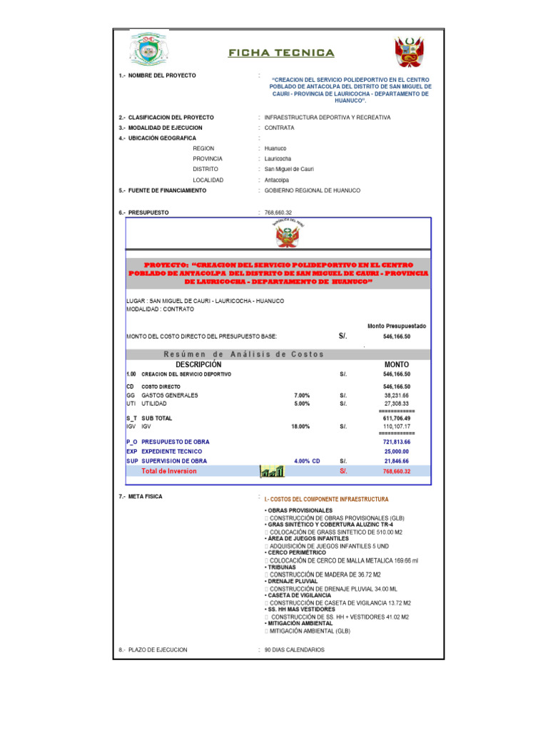 Ficha Tecnica | Descargar gratis PDF | Economias