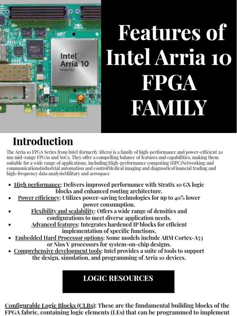 Arria 10 Fpga Slide | Download Free PDF | Field Programmable Gate Array | Computer Data