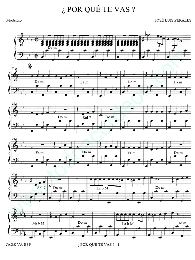 Por Qué Te Vas | PDF