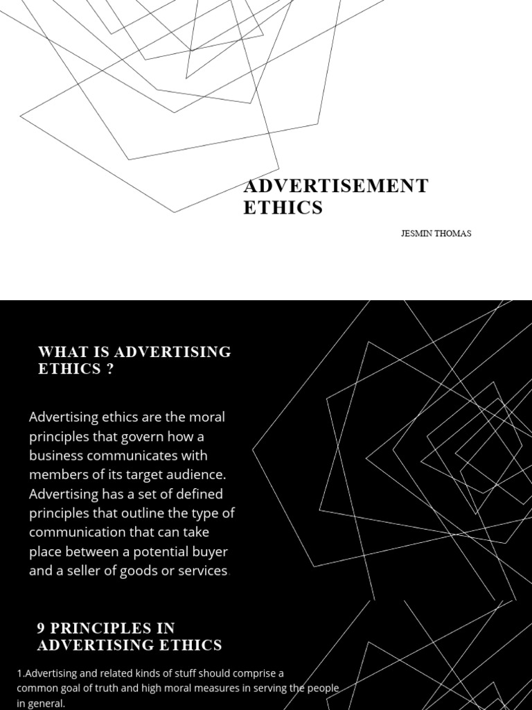 Advertisement Ethics | PDF | Advertising | Target Audience