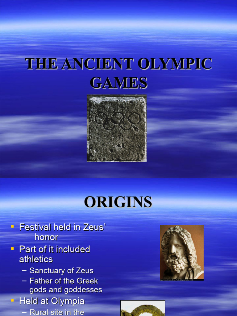 Ancient Olympic Games 1 | PDF