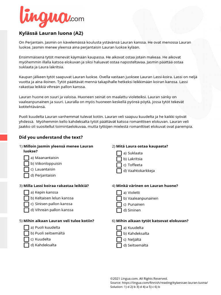 PDF Storage Finnish Text Kylaessae Lauran Luona | PDF