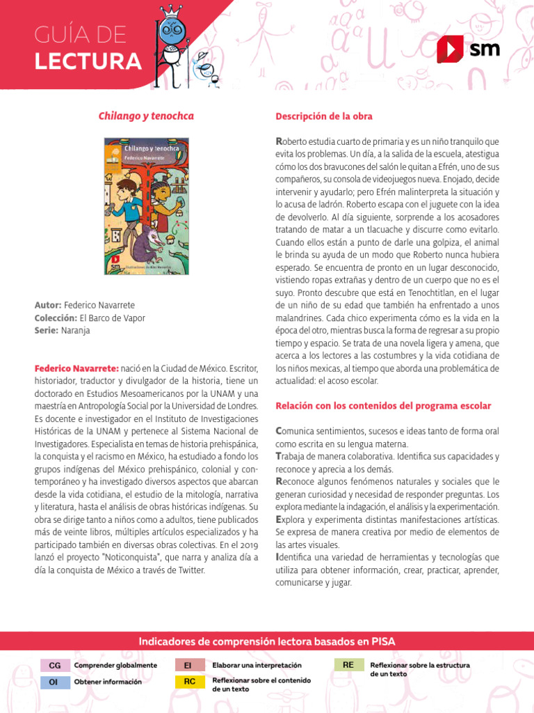 Guia de Lectura Chilango y Tenochca | PDF | Comprensión lectora | México Guia de Lectura Chilango y Tenochca | PDF | Comprensión lectora | México