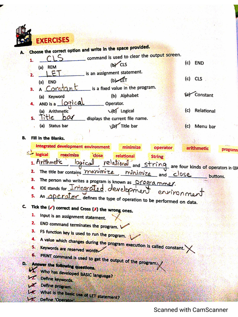 Class 7 Unit 5 Book Work | PDF