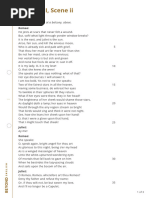 Unit 2-Romeo and Juliet-Modern English Text-Act II, Scene 2 | PDF ...