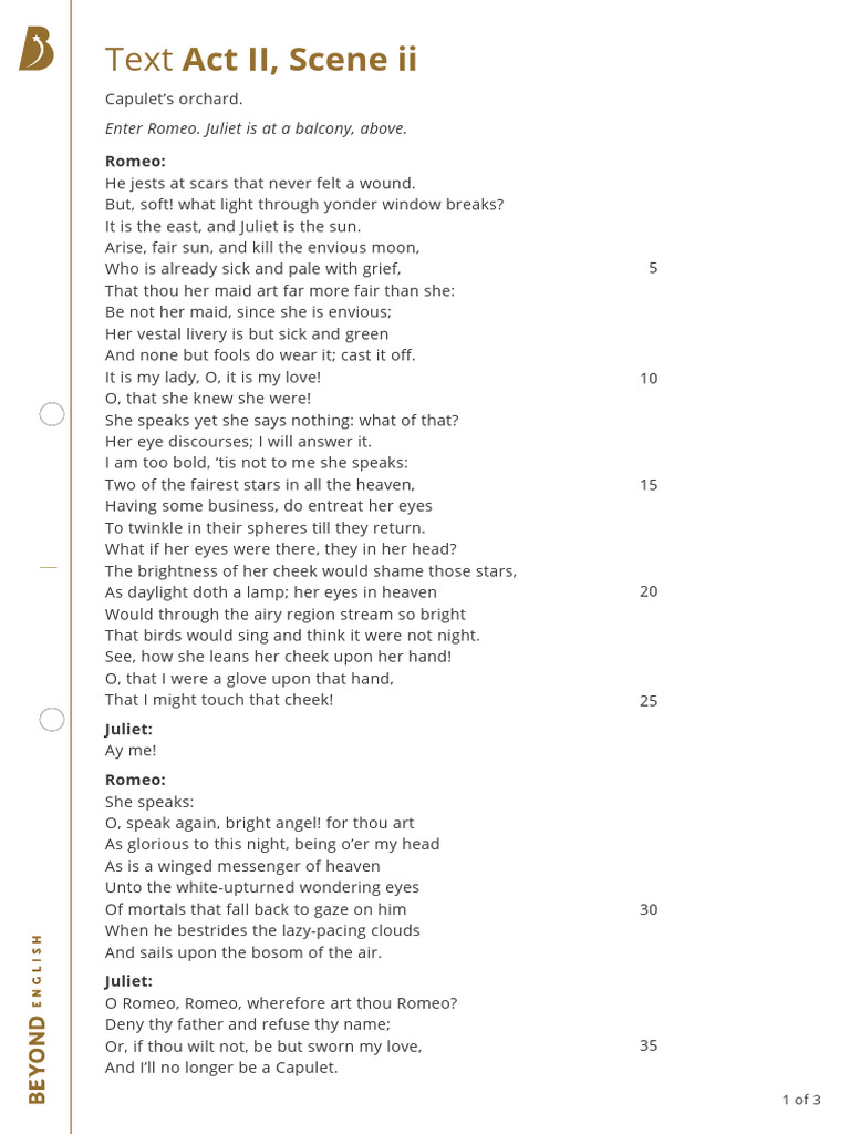 Romeo and Juliet L8 - Text | PDF | Characters In Romeo And Juliet ...