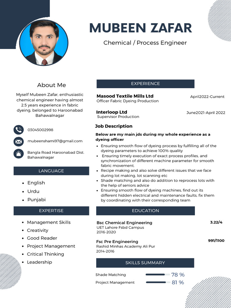 Mubeen Zafar | PDF | Engineering | Textiles