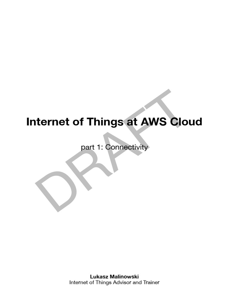 Intro To Iot at Aws | PDF | Internet Of Things | Gateway (Telecommunications)