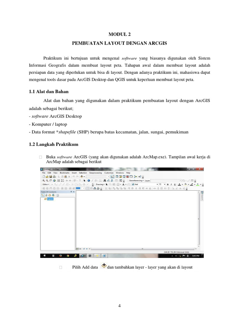 MODUL SIG_Membuat Layout | PDF