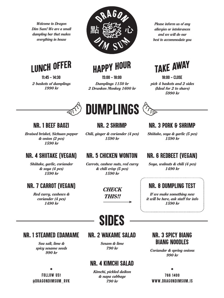 Bc3ff8983acc63ec DDS Menu20Sep2022 PDF | PDF | Dumpling | Food And Drink