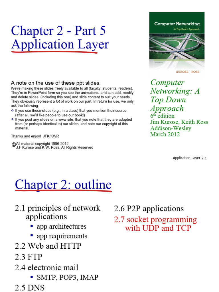 Chapter2 Part5 | PDF | Network Socket | Port (Computer Networking)