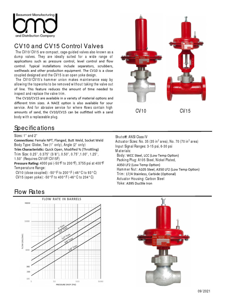 CV10 CV15 Brochure 09.01.2021 | PDF | Valve | Steel
