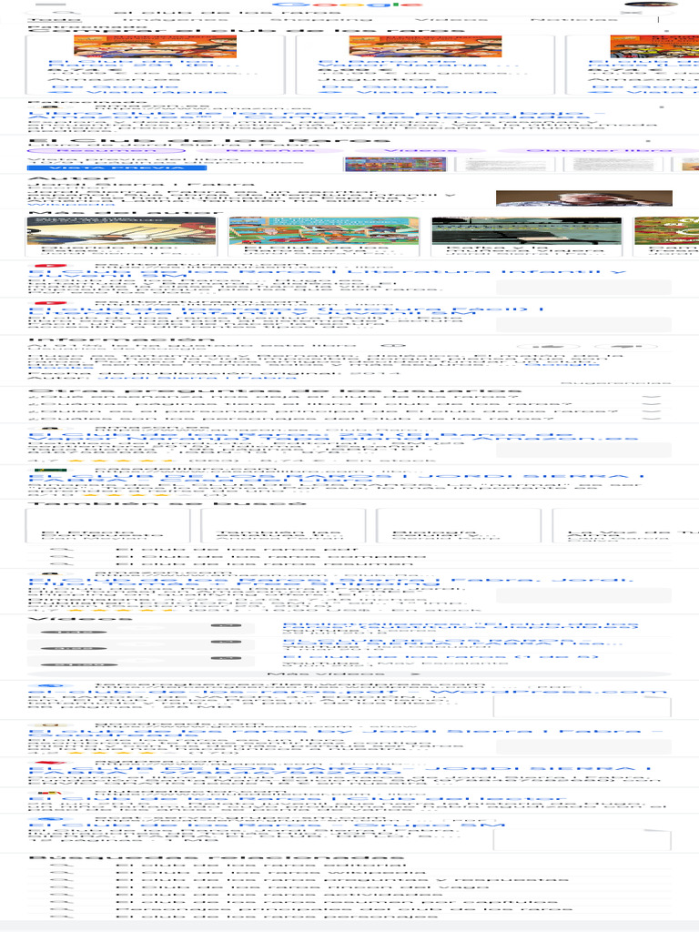 El Club de Los Raros - Buscar Con Google | PDF | Publicación | Comunicación humana