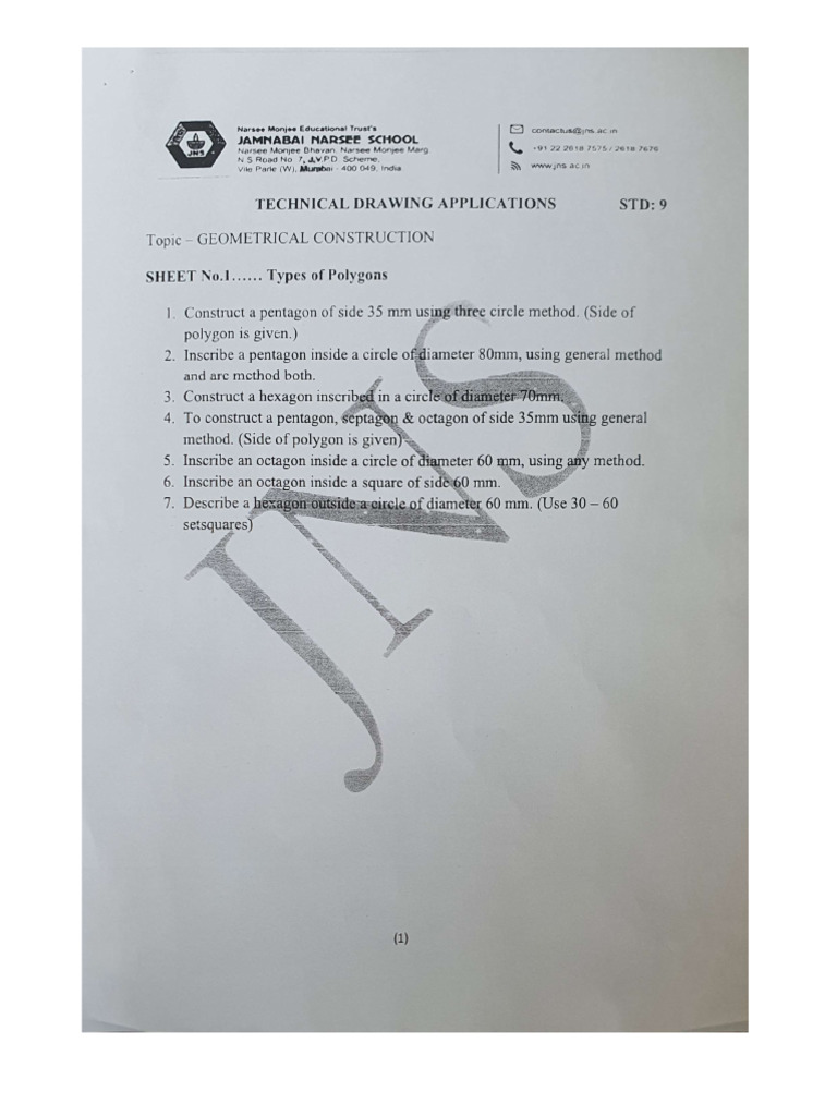 JH EcampusUpload SubjectNote Technical Drawing Application - STD 9 ...