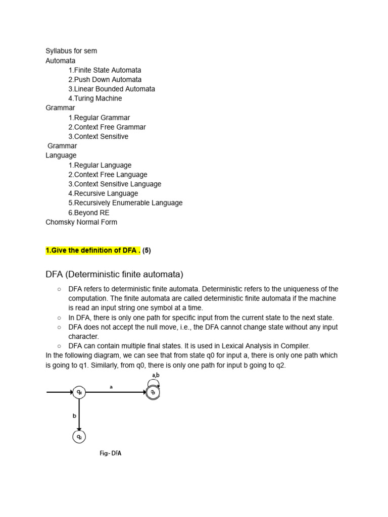 Theory Of Computation Long Type Of Questions 1 Download Free Pdf Metalogic Formalism