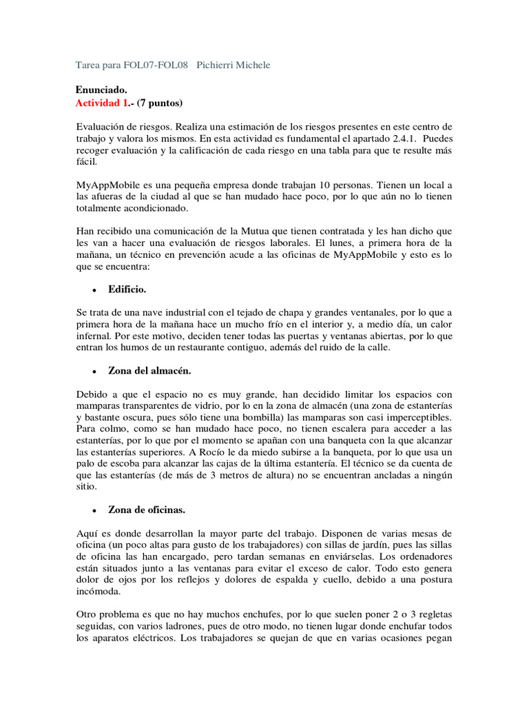 Pichierri Michele FOL07-08 Tarea | PDF