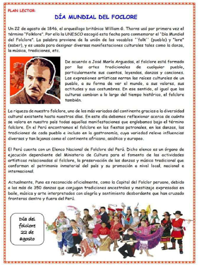 Dia Mundial Del Folclore | PDF