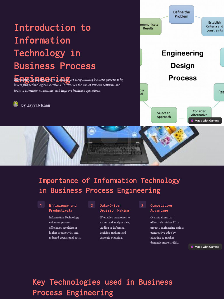Introduction To Information Technology in Business Process Engineering ...