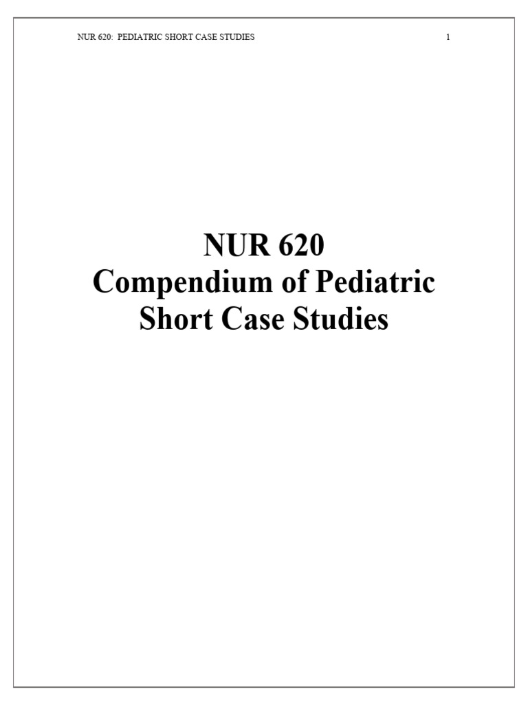Pediatric Short Case Studies 2021 | PDF | Breastfeeding | Childbirth