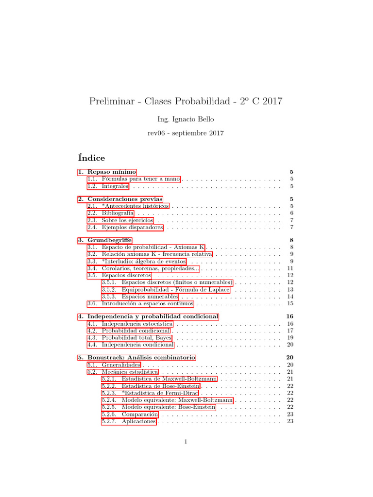 Bello Proba - Probabilidad Clases Rev06 | PDF | Probabilidad | Prueba matemática