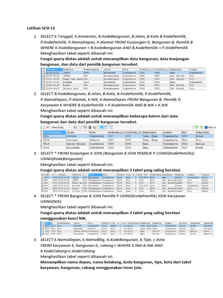 Nadia Aulia - Latihan Basdat | PDF
