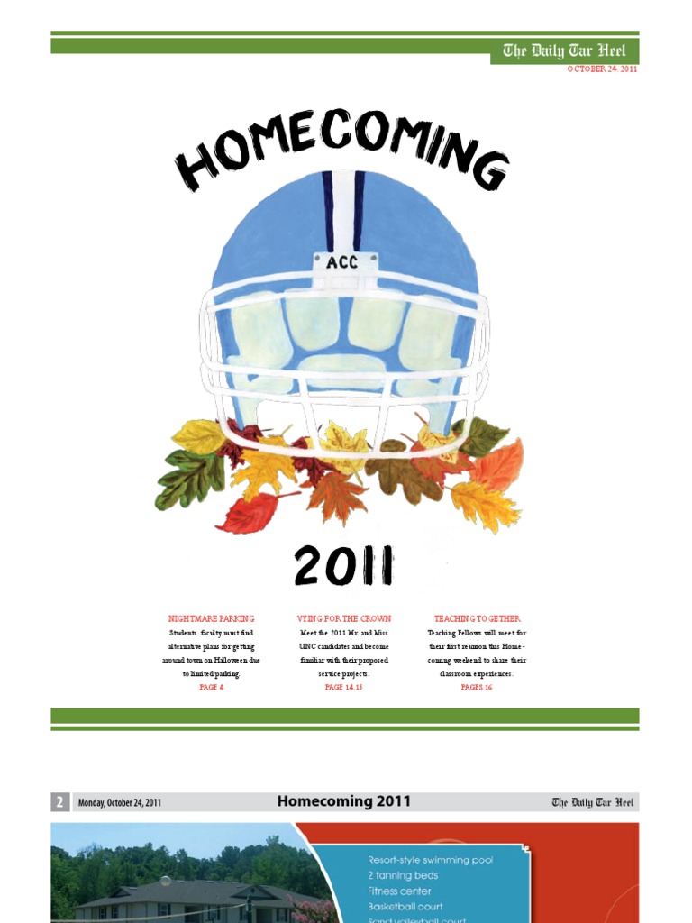 The Daily Tar Heel Homecoming Tab 2011 | PDF | University Of North ...