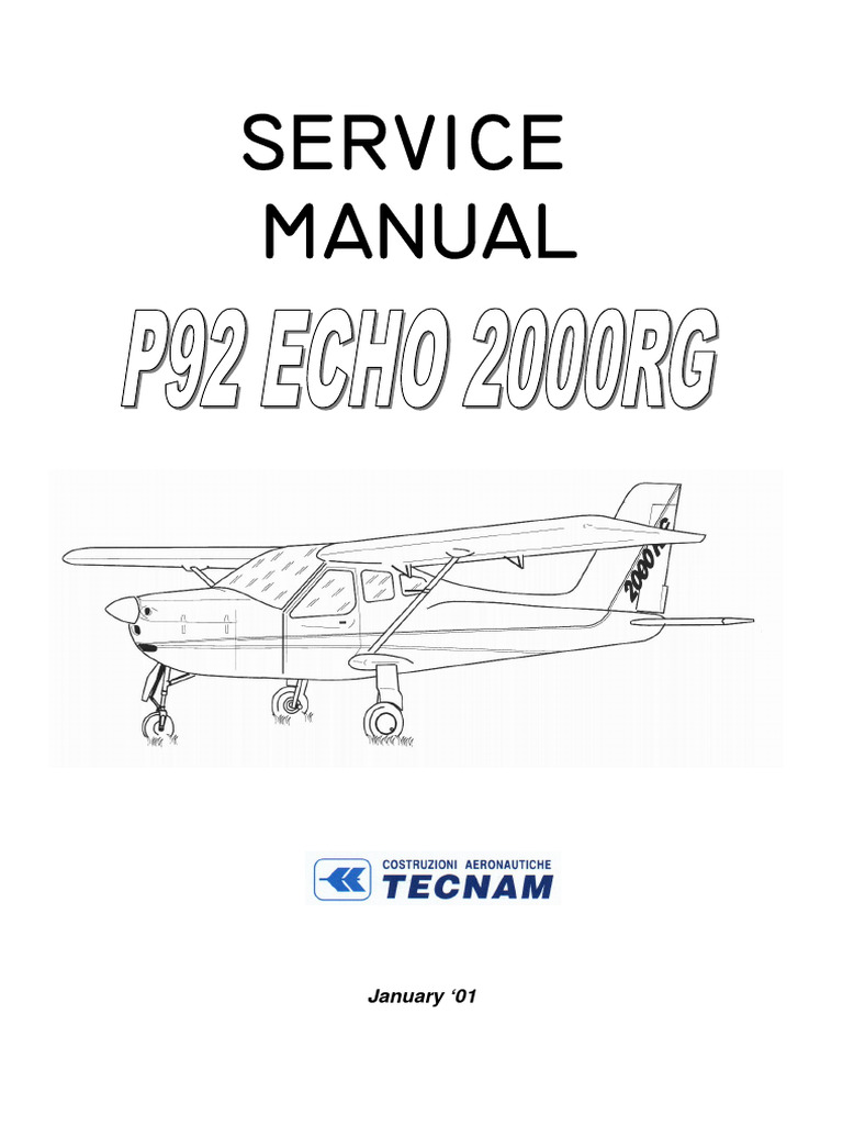 P92 Echo 2000RG - MM - Ed1r0 | PDF | Landing Gear | Empennage
