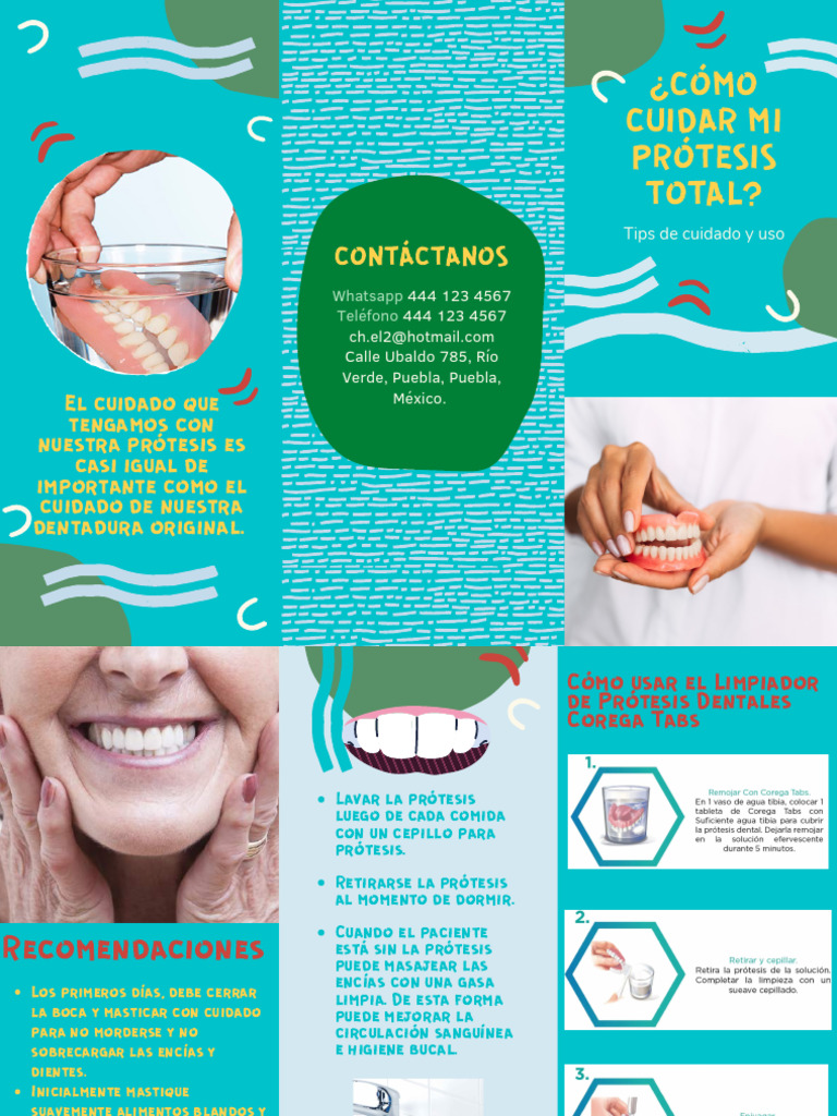 ¿Cómo Cuidar Mi Prótesis Total? | PDF | Salud y bienestar