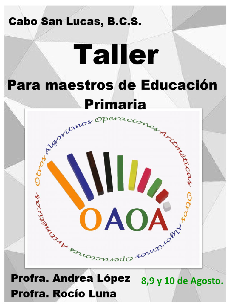 Cuadernillo Oaoa | PDF