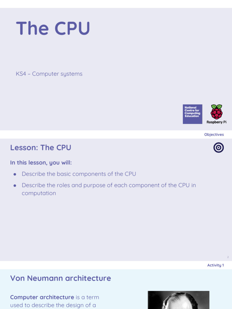 001 The Computer System CPU-4 | PDF | Central Processing Unit | Computer Data Storage