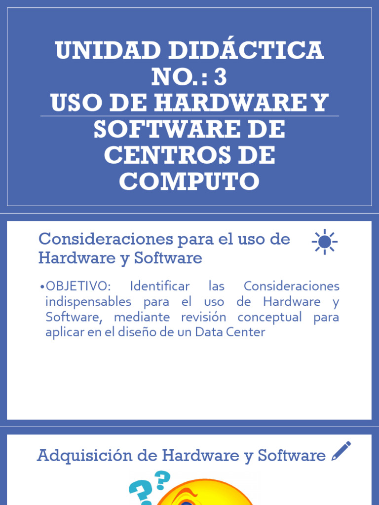 Consideraciones Adicionales en El Uso de Hardware y Software | PDF ...