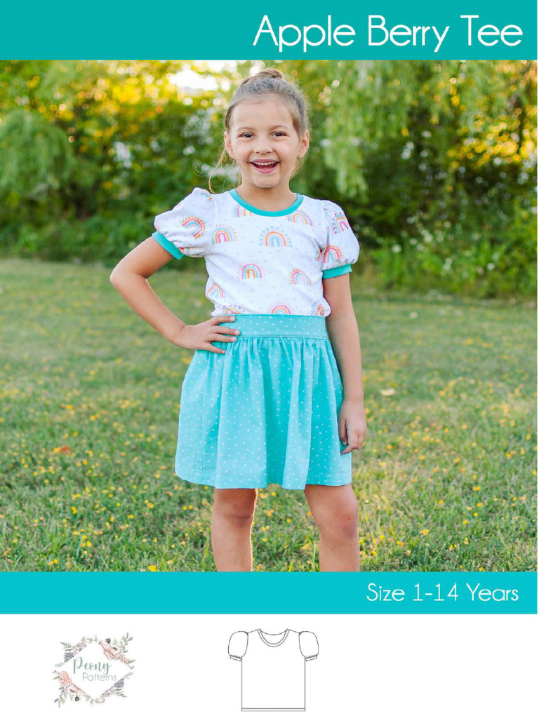 Peony Patterns Apple Berry Tee Print at Home Pattern and Tutorial 2 ...