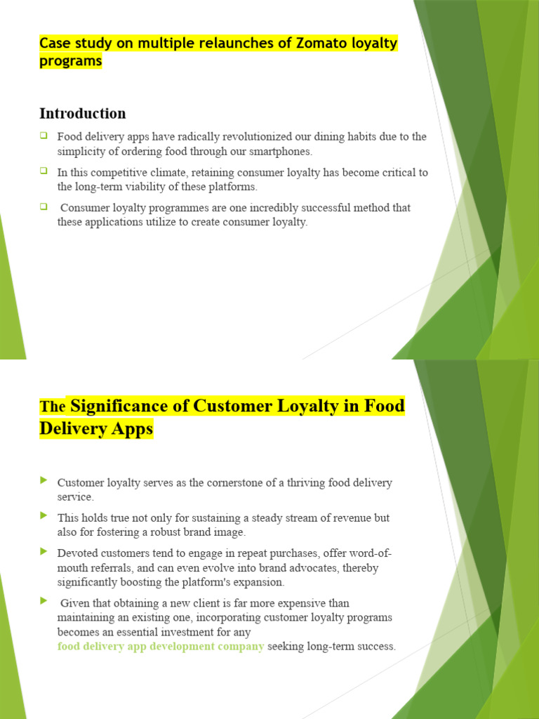 Case Study On Zomato's Subscription Programs | PDF | Loyalty Program ...